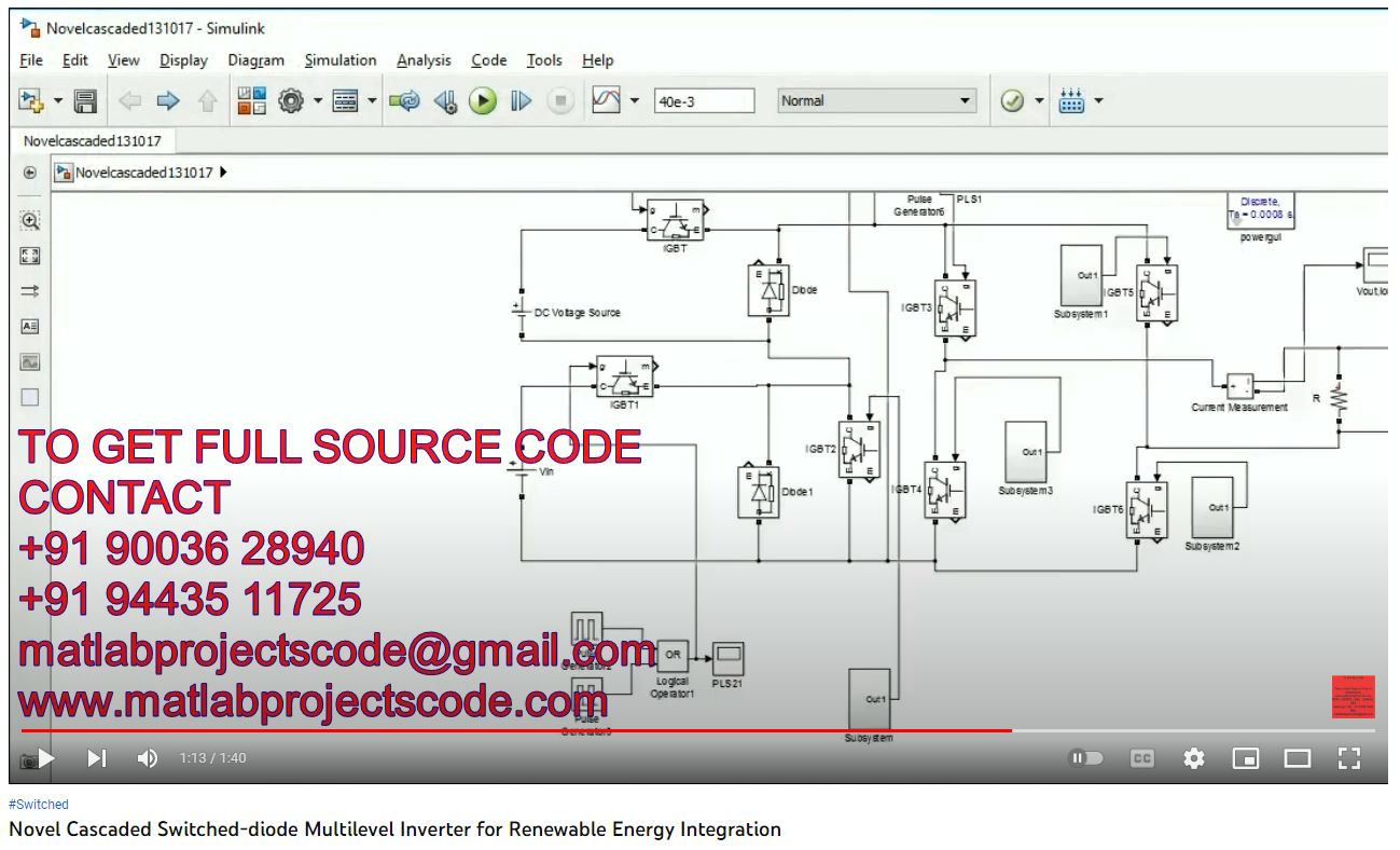 Novel Cascaded Switched-diode Multilevel Inverter for Renewable Energy ...
