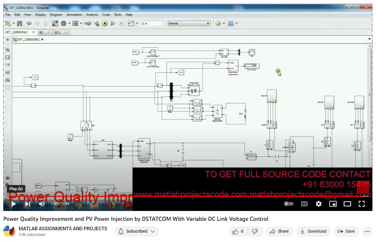 Power Quality Improvement and PV Power Injection by DSTATCOM With ...