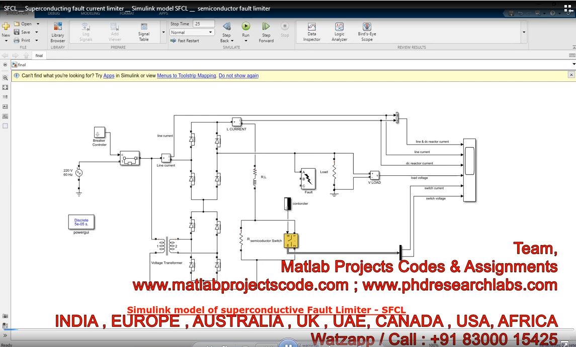 SFCL __ Superconducting fault current limiter __ Simulink model SFCL ...