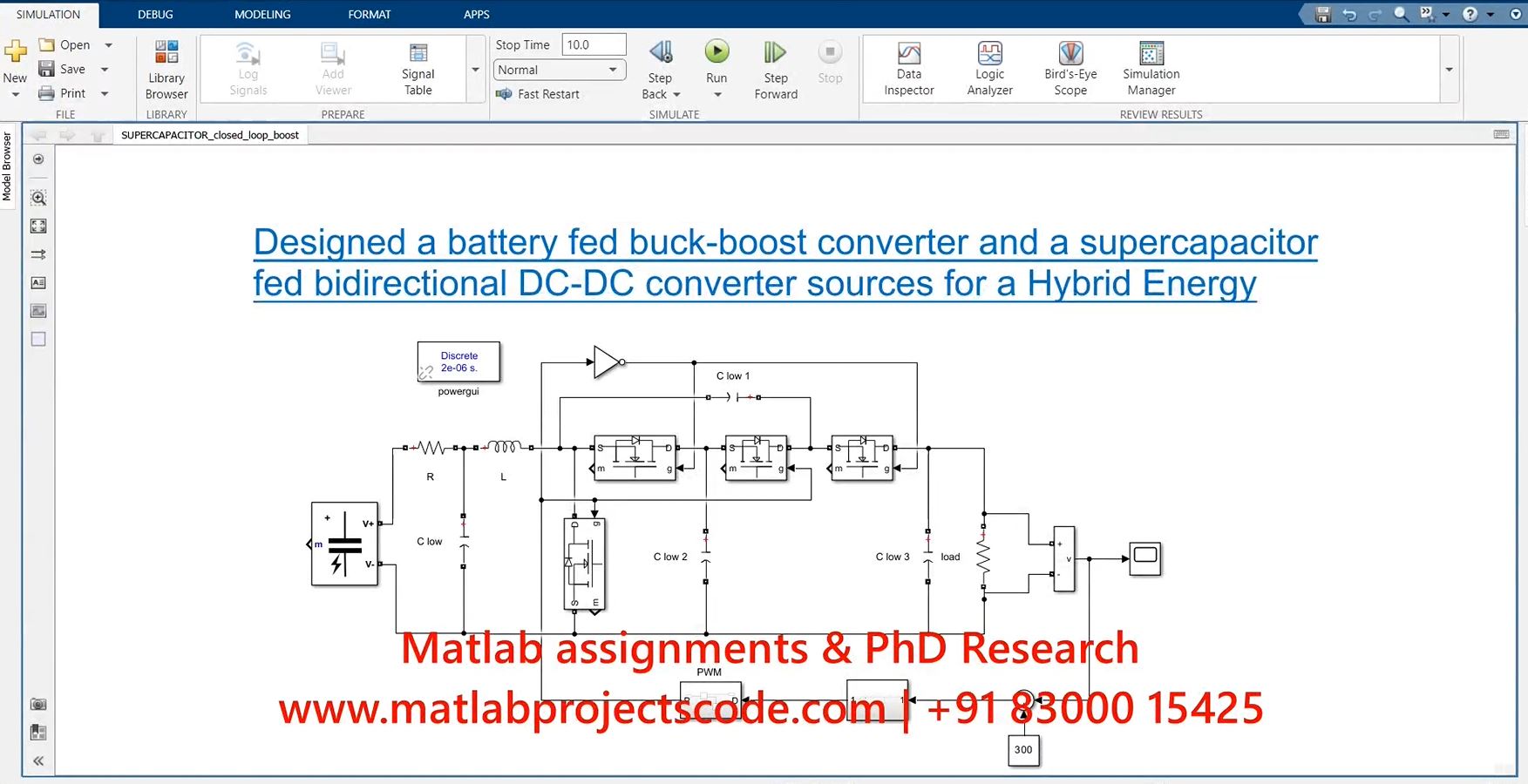 battery fed buck-boost converter and a supercapacitor fed bidirectional ...